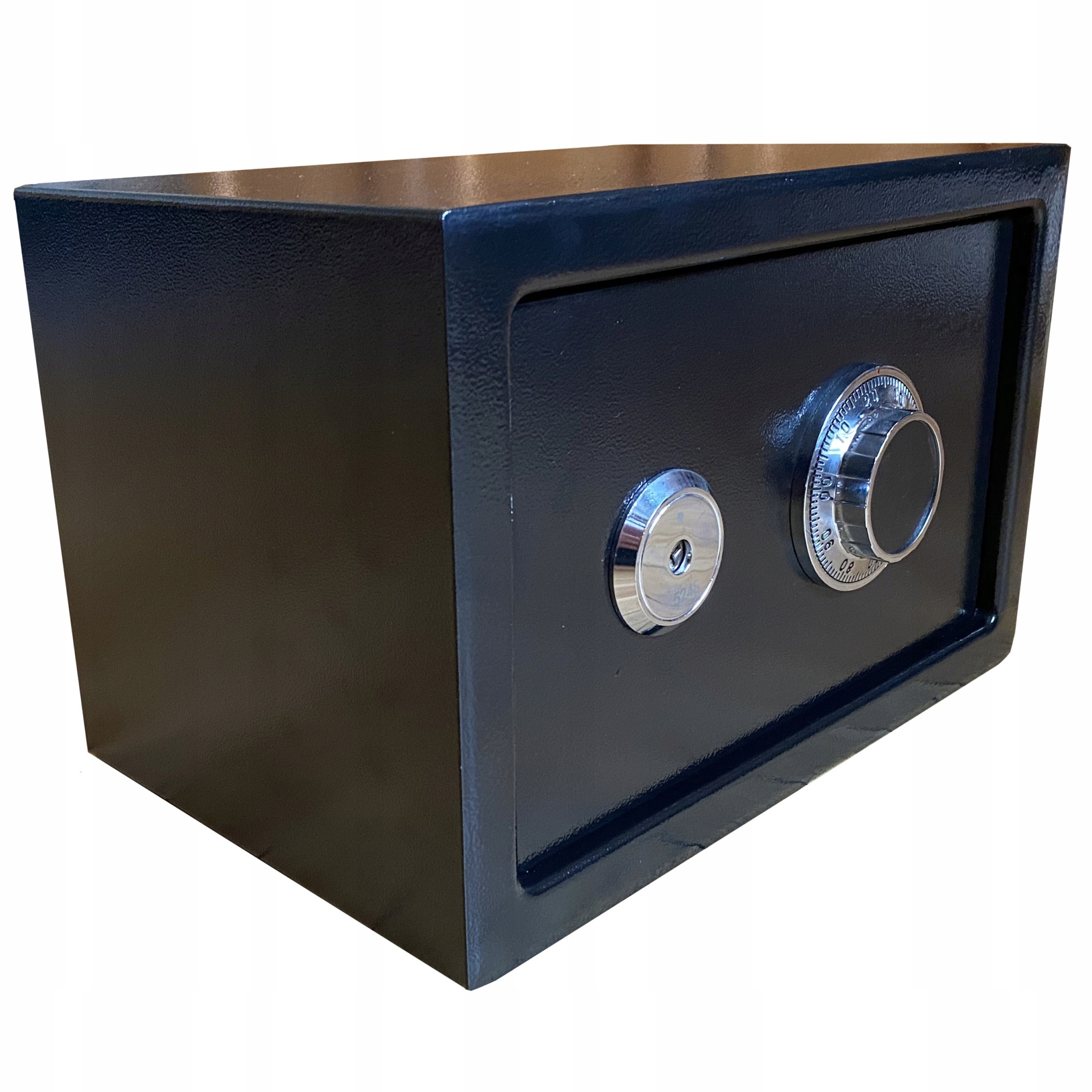 Seif combinat mecanic cu cheie, Negru, 310 mm - eMAG.ro