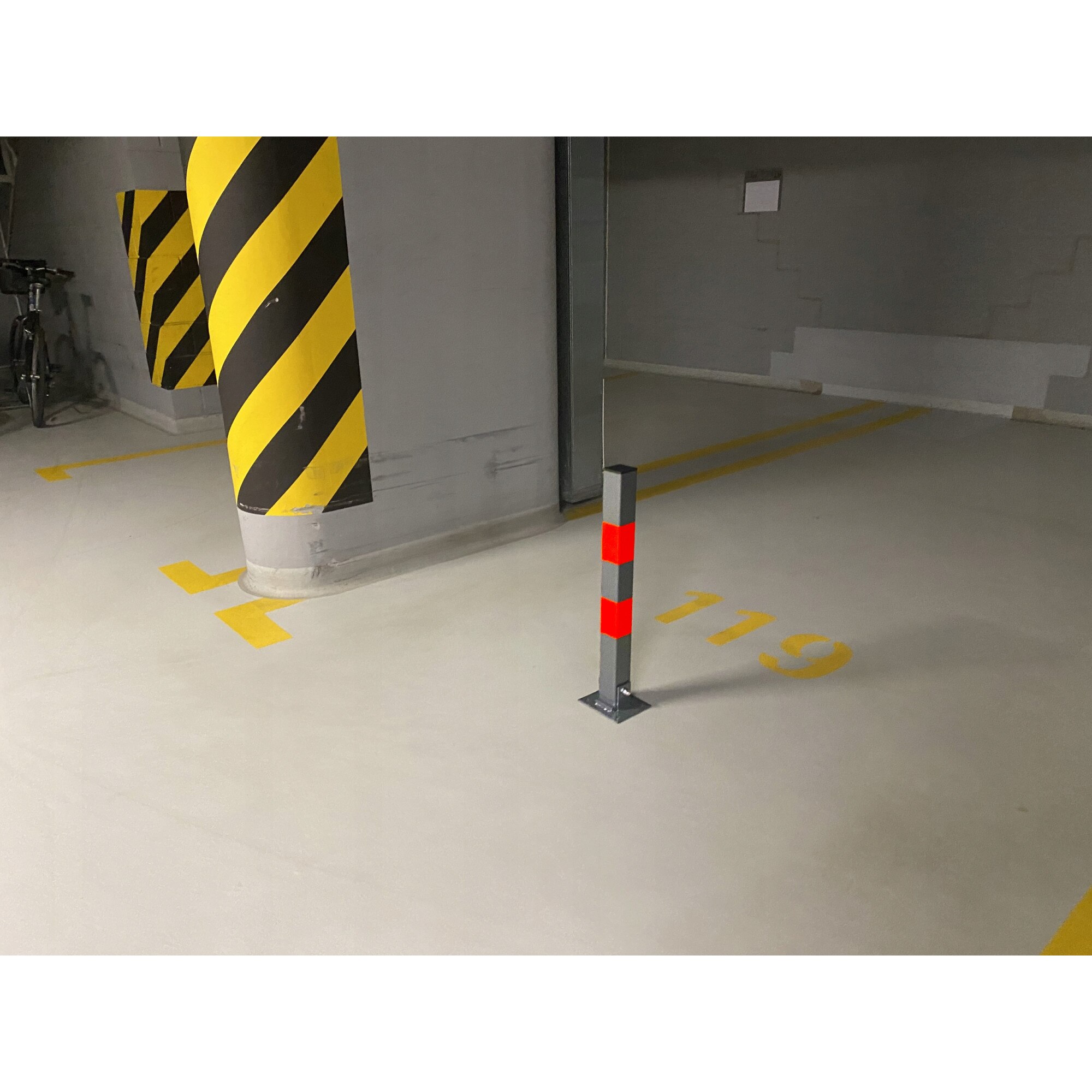 Bariera pliabila de blocare pentru parcare cu 4 chei din otel, 150 mm ...