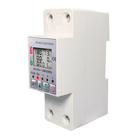 Contor Monofazat Inteligent, Zadabso®, WiFi, 63A, 85V-300V, LCD HD ...