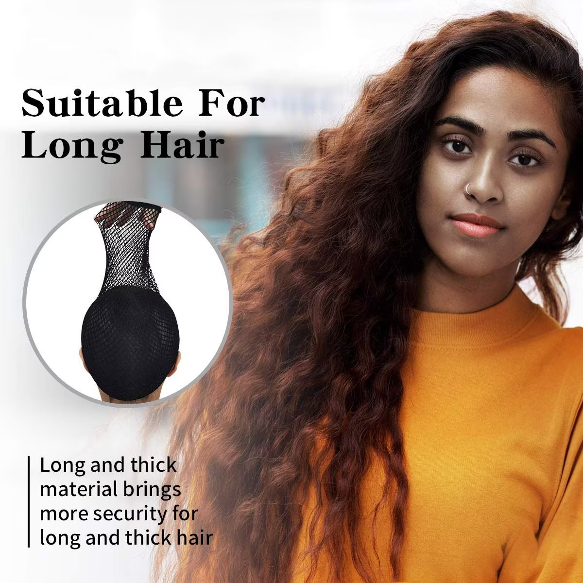 Plasa de par pentru peruca, Sunmostar, Nylon, Negru - eMAG.ro