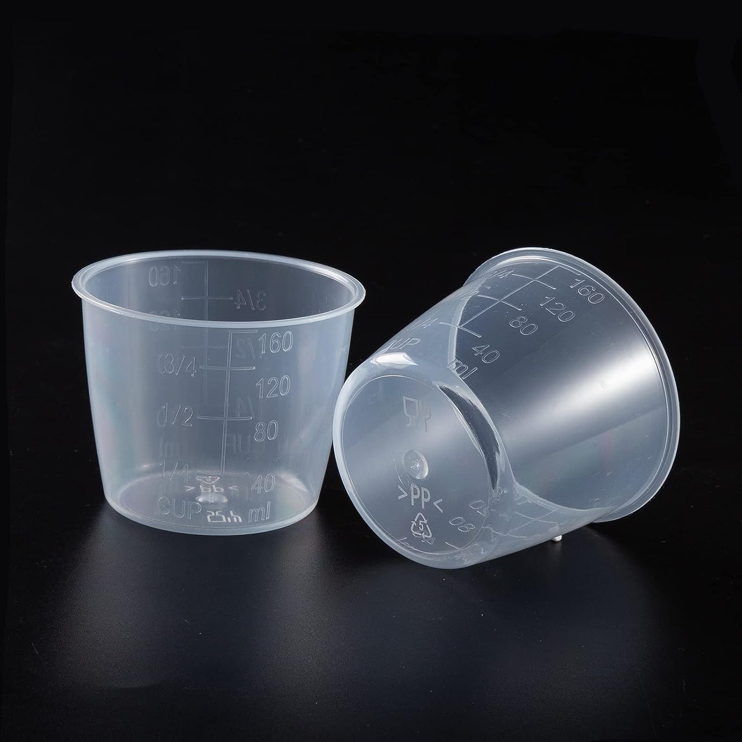 Set 5 cani gradate, Plastic, Transparent - eMAG.ro