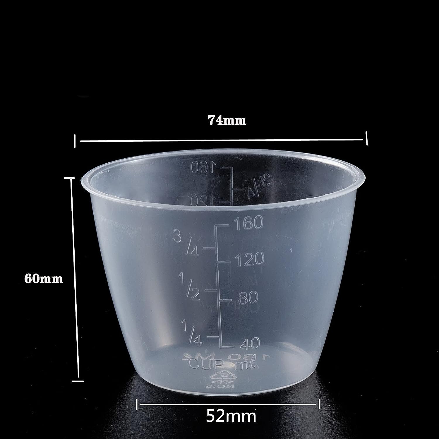 Set 5 cani gradate, Plastic, Transparent - eMAG.ro