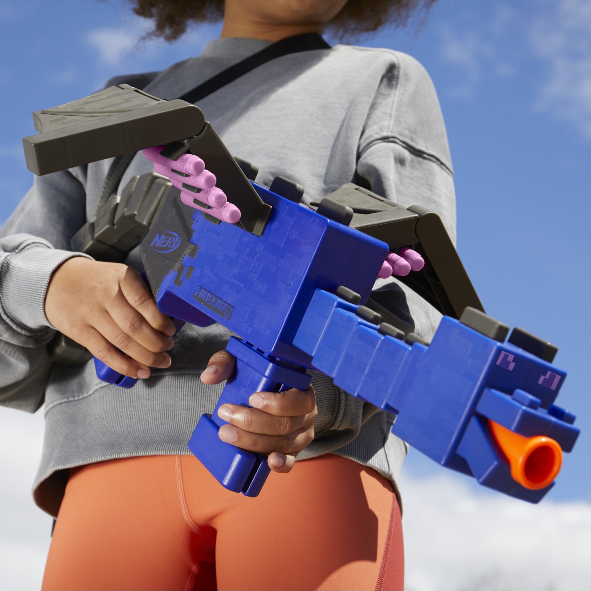 Blaster Nerf Minecraft - Ender Dragon, 12 proiectile - eMAG.ro