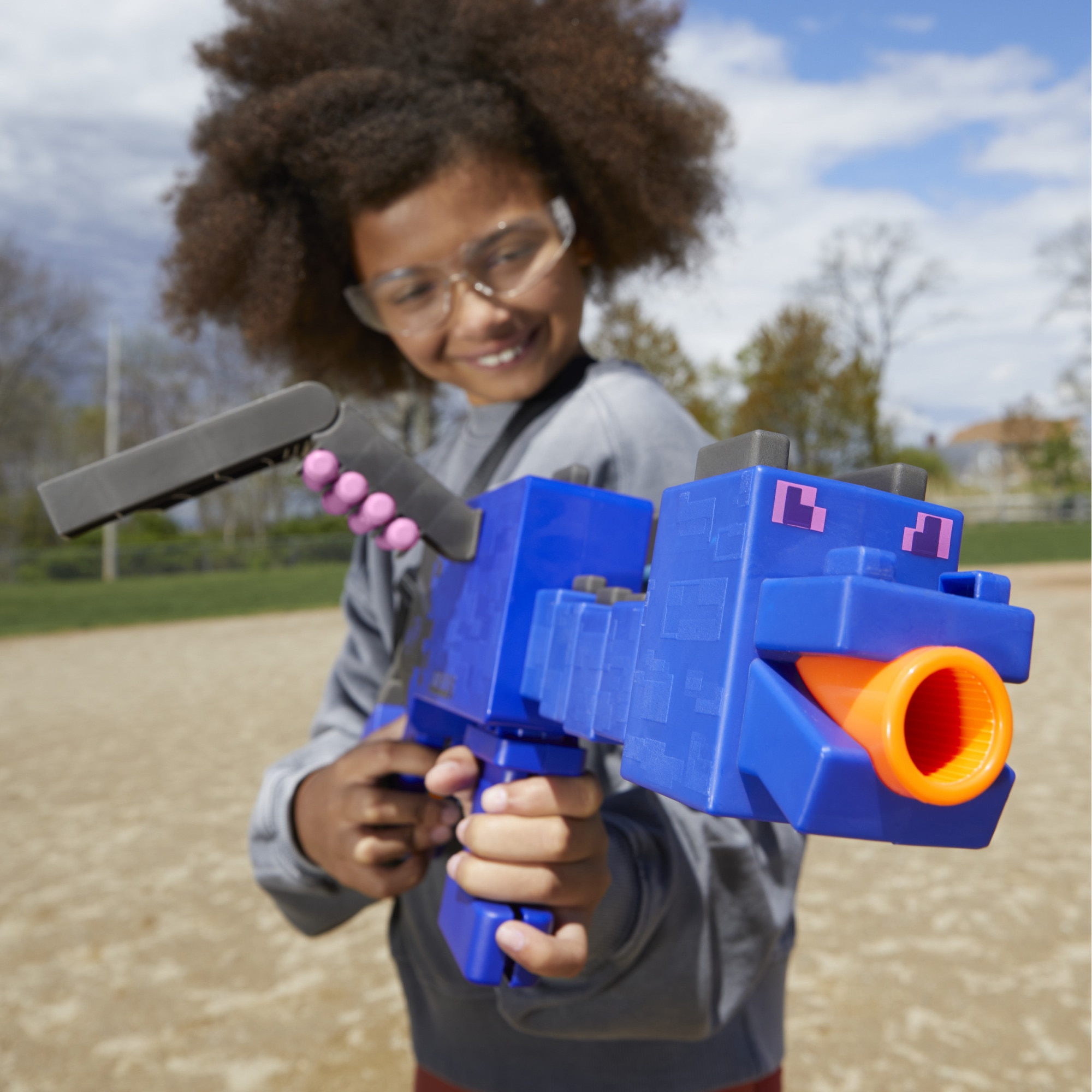Blaster Nerf Minecraft - Ender Dragon, 12 proiectile - eMAG.ro