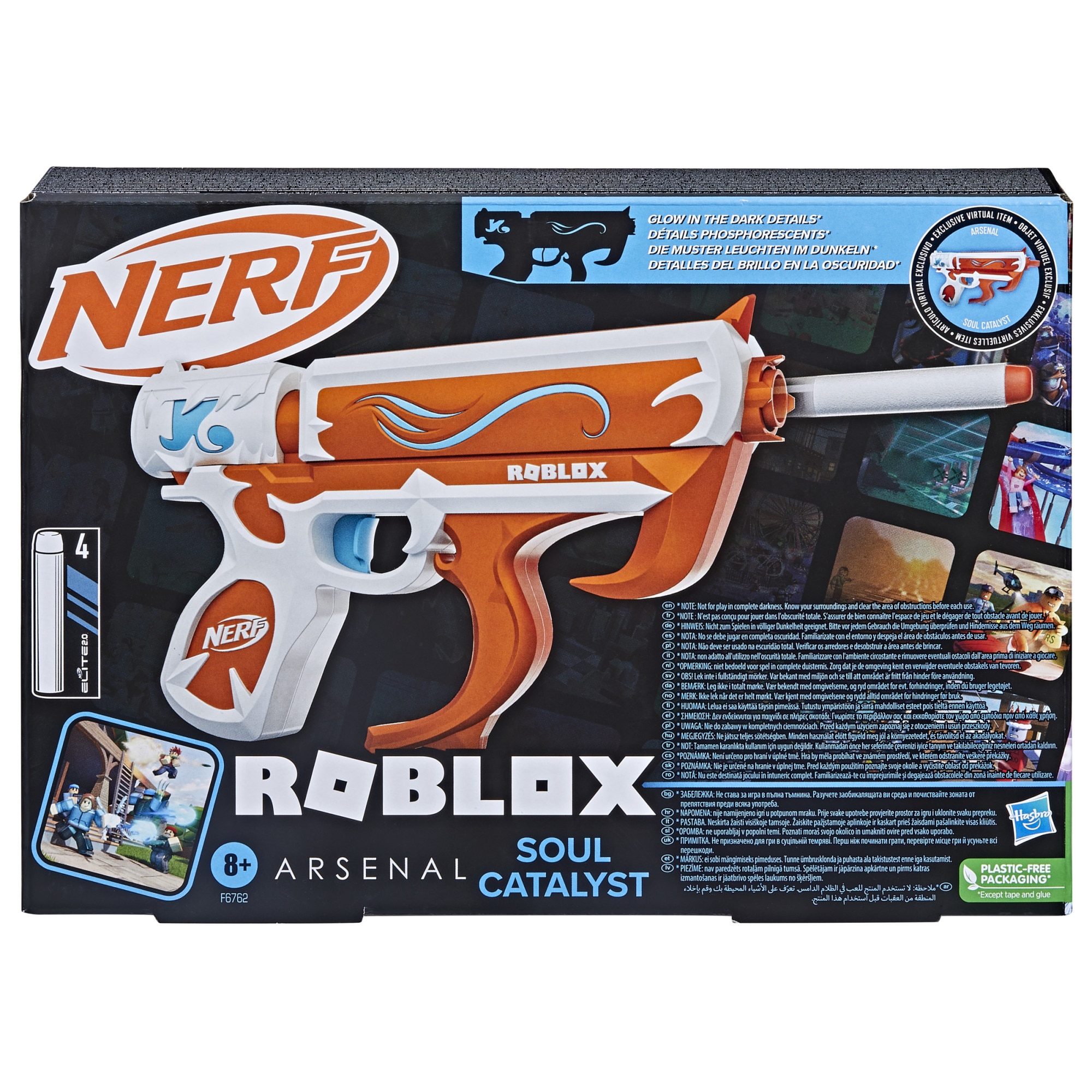 Blaster Nerf Roblox - Arsenal Soul Catalyst, 4 proiectile - eMAG.ro