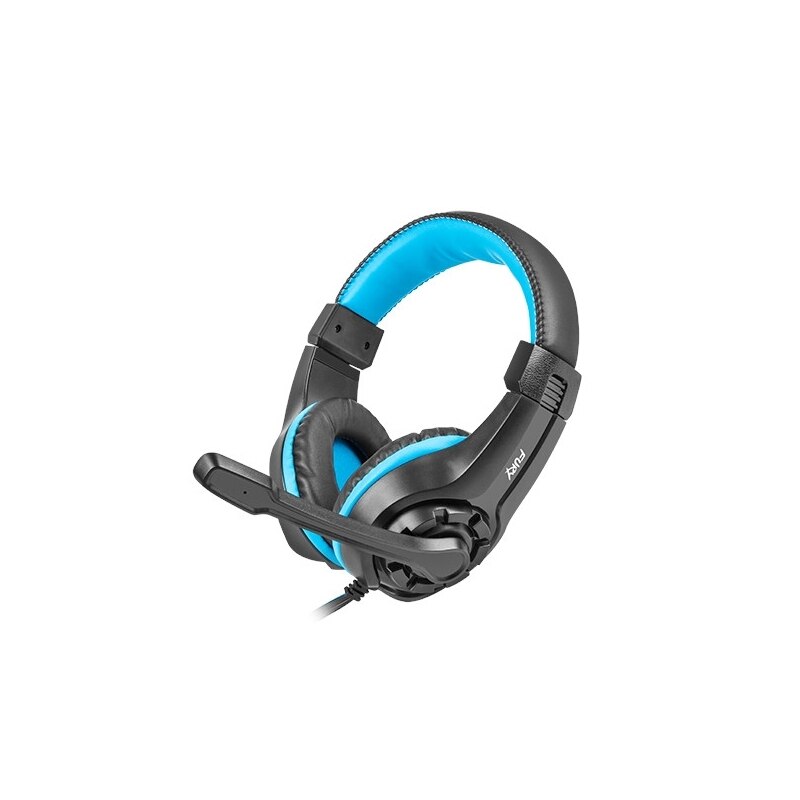 Casti gaming, Fury, Cu fir, Microfon, Albastru/Negru - eMAG.ro