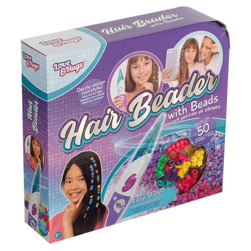 Set Joaca Aparat pentru facut codite cu margele, pentru copii, ATU ...