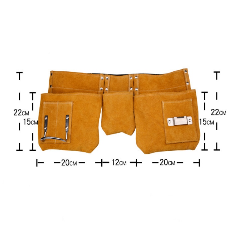 Geanta pentru scule de gradina, Sunmostar, Piele, Portocaliu - eMAG.ro