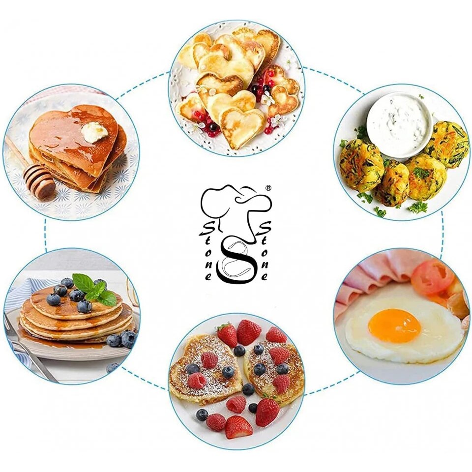 Форма за палачинки/яйца Stone&Stone, силиконова, червена - eMAG.bg