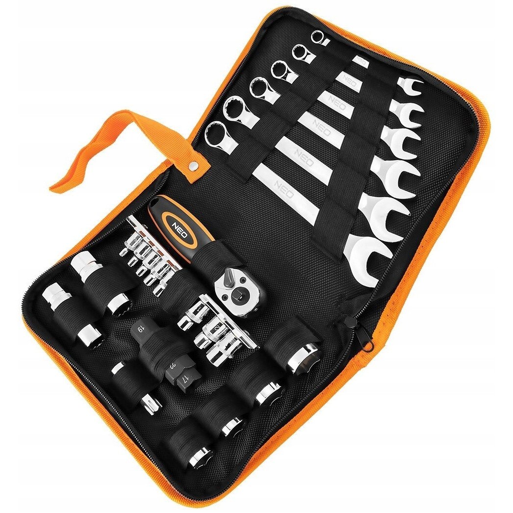 Kit scule moto, NEO Tools, 24 piese, Otel, Argintiu - eMAG.ro