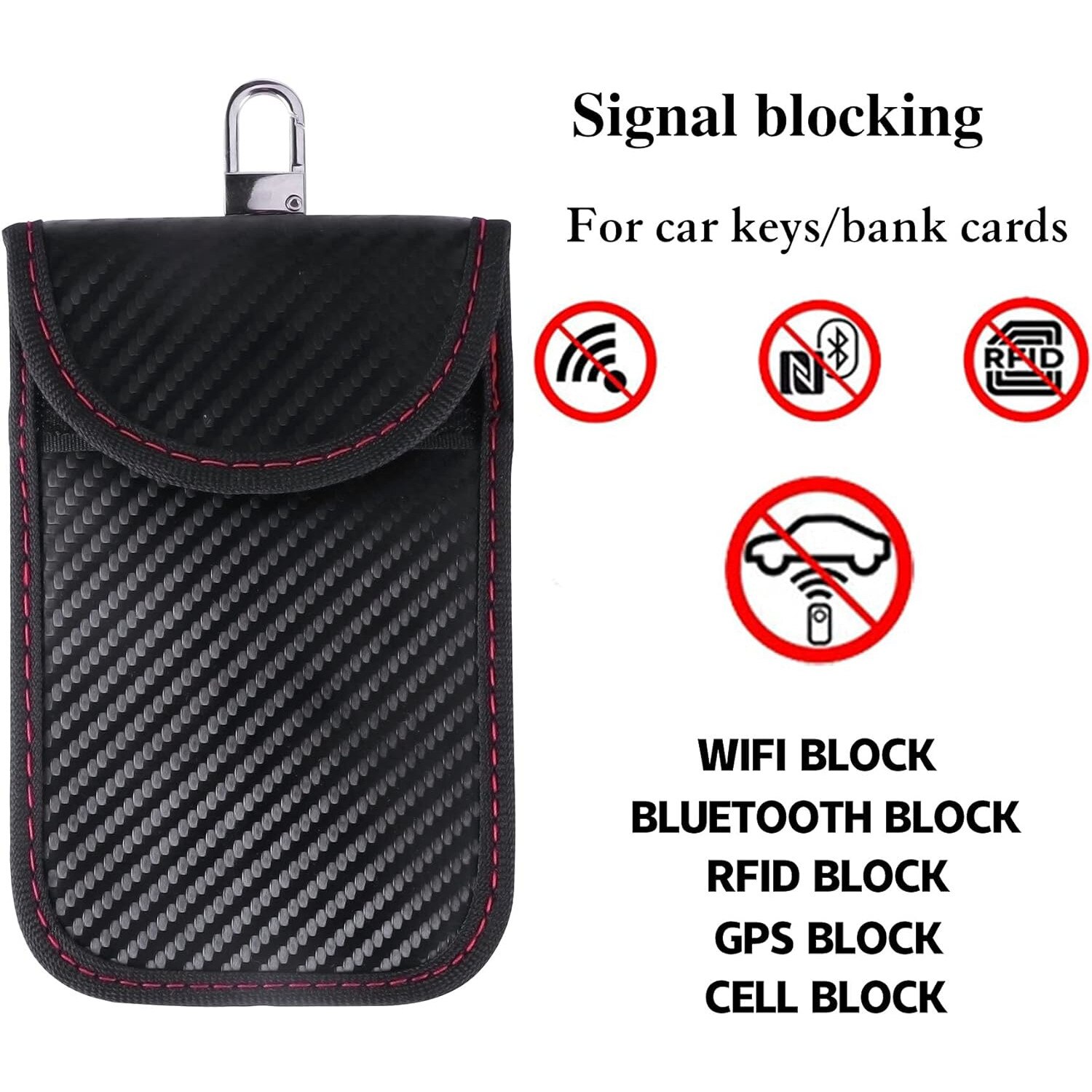 Set 2 huse chei auto, LLWL, Fibra de carbon, Negru - eMAG.ro