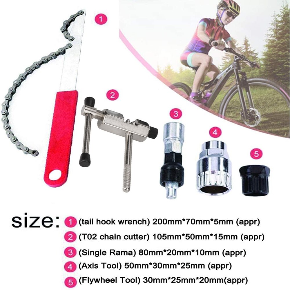 Set 5 Multifunctionala Scule bicicleta, Yefound®, Cu Cheie Monobloc ...
