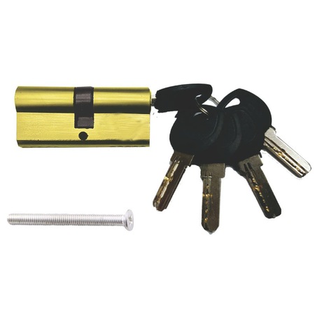 Butuc galben din bronz cu amprenta, 80 mm, cu 5 chei - eMAG.ro