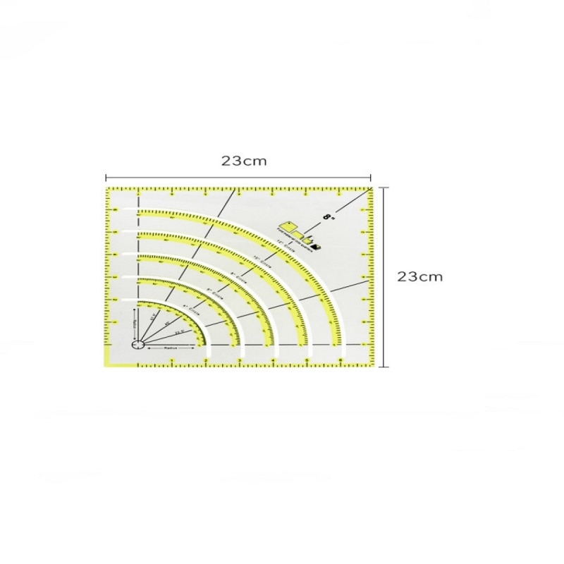Rigla croitorie, Sunmostar, Acril, Transparent - eMAG.ro