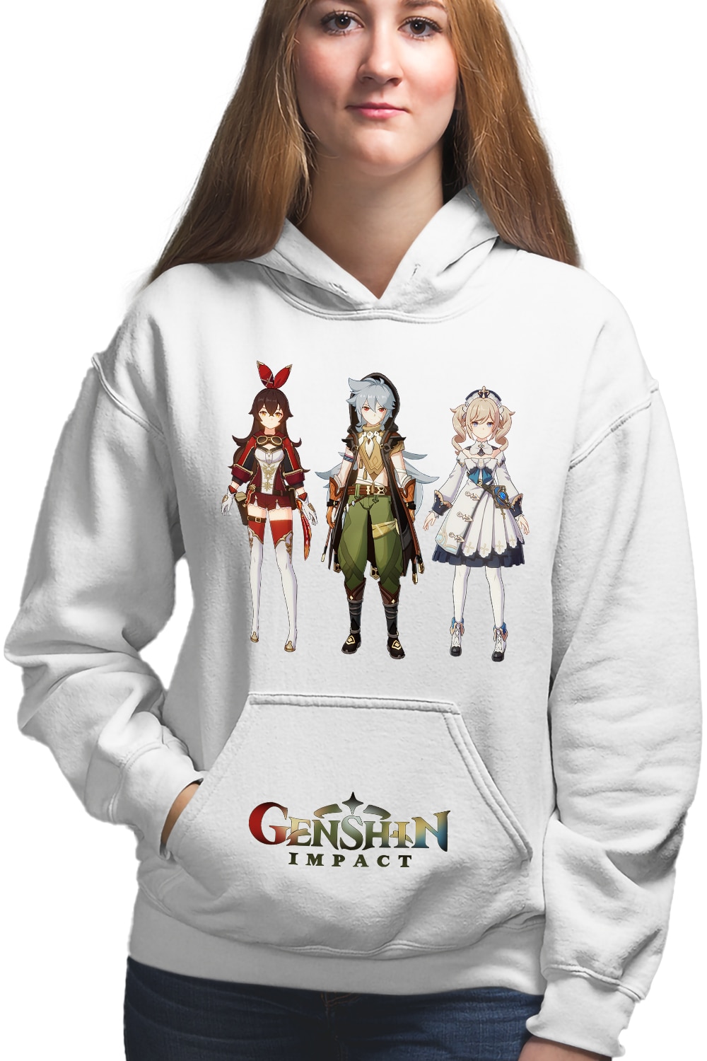 Hanorac Femei Genshin Impact Party Team Amber Barbara Razor - eMAG.ro