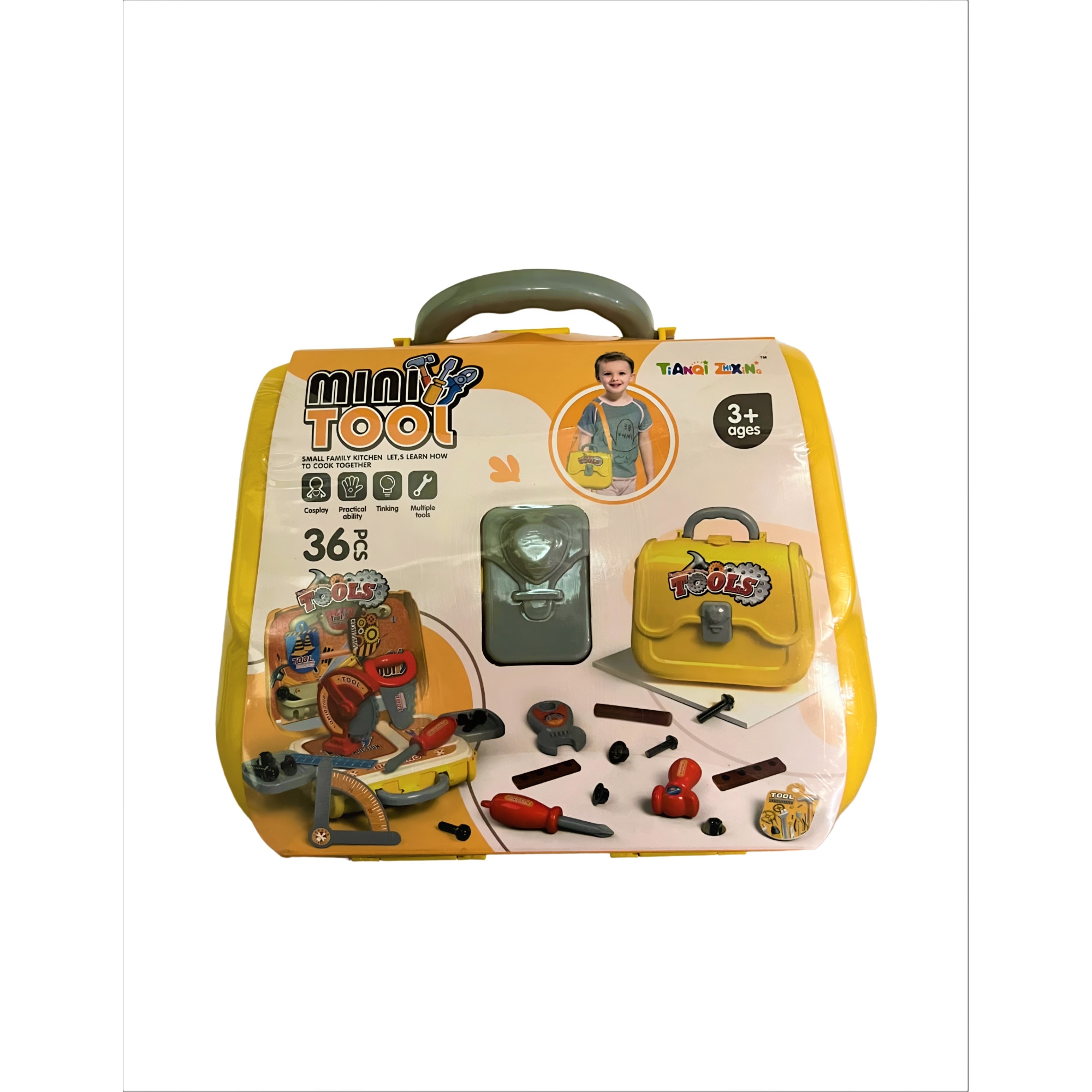 Trusa de scule in miniatura pentru copii, 36 de piese, 3+ - eMAG.ro