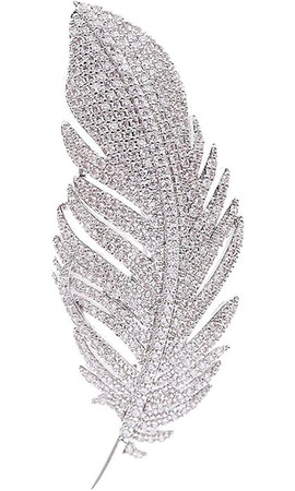 Brosa Dama, Sunmostar, Metal/Cristal, 6.5 x 2.5cm, Argintiu - eMAG.ro