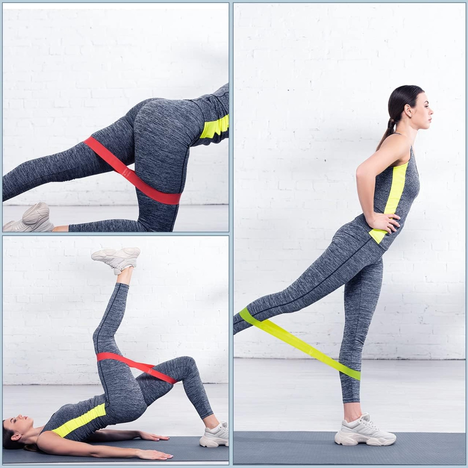 Set 5 Benzi Elastice Rezistenta, Darklove, Pentru Femei si Barbati, 5 ...