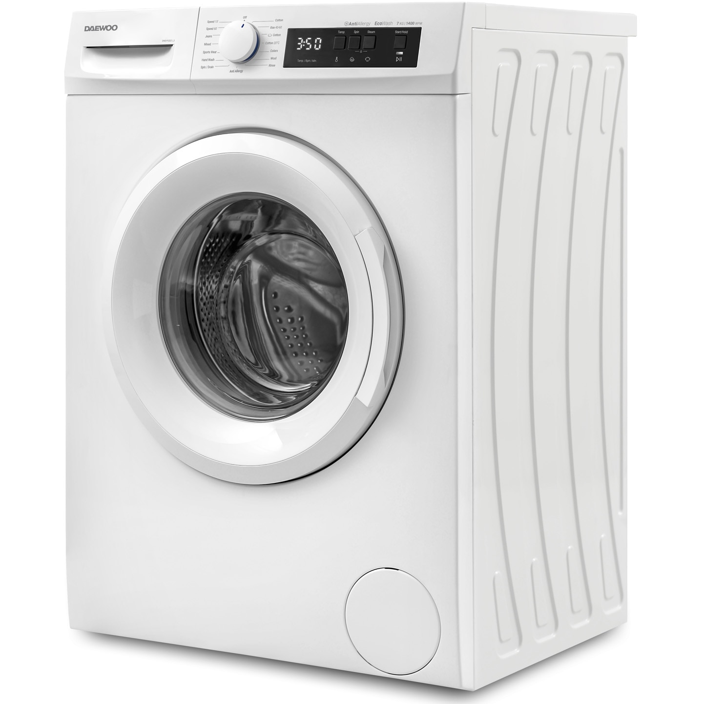 Пералня Slim Daewoo DWD-FV2021-3, 7 кг, 1400 об/мин, Клас A, Инверторен ...