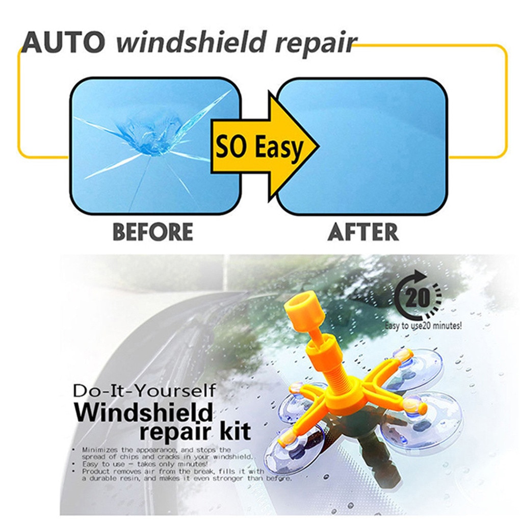 Kit reparatie geam auto, Sunmostar, Plastic, Multicolor - eMAG.ro