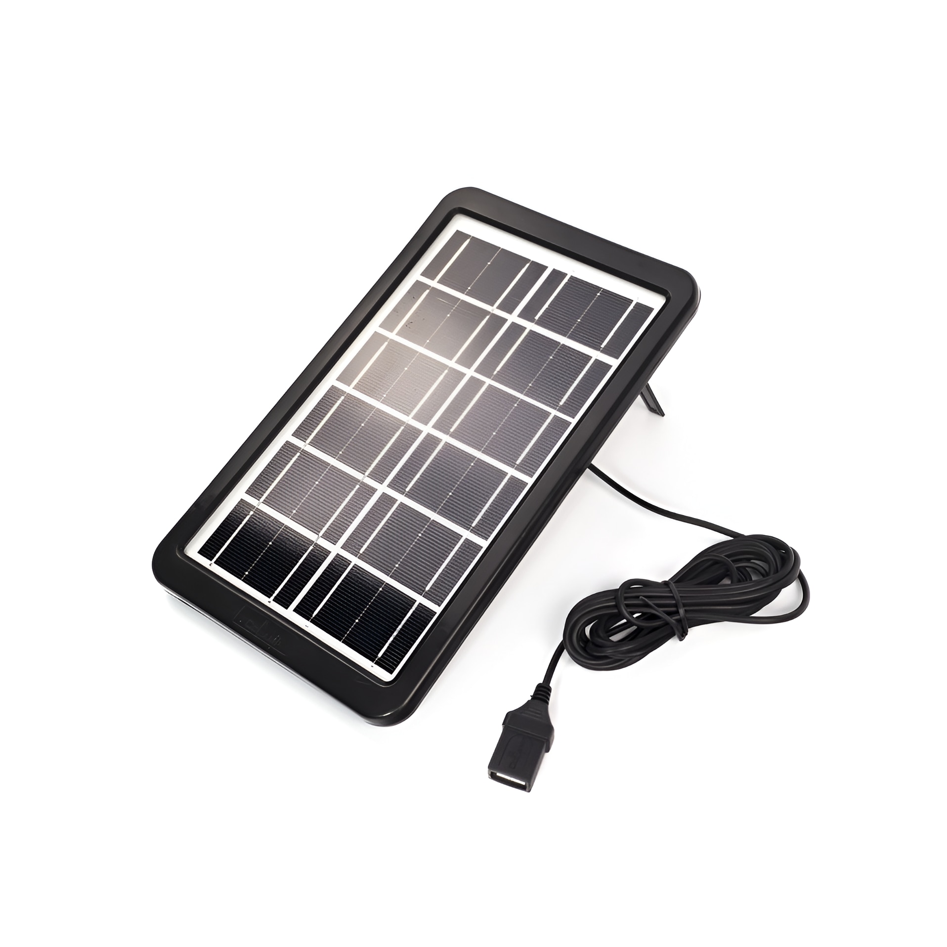 Panou Solar Portabil 3W, 6V, IP67, Negru, MKT™ - eMAG.ro