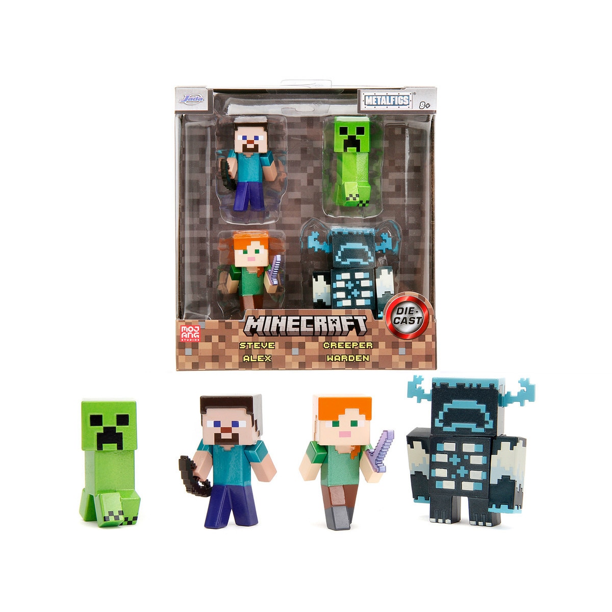 Set 4 figurine 6,5cm Minecraft - Jada - eMAG.ro