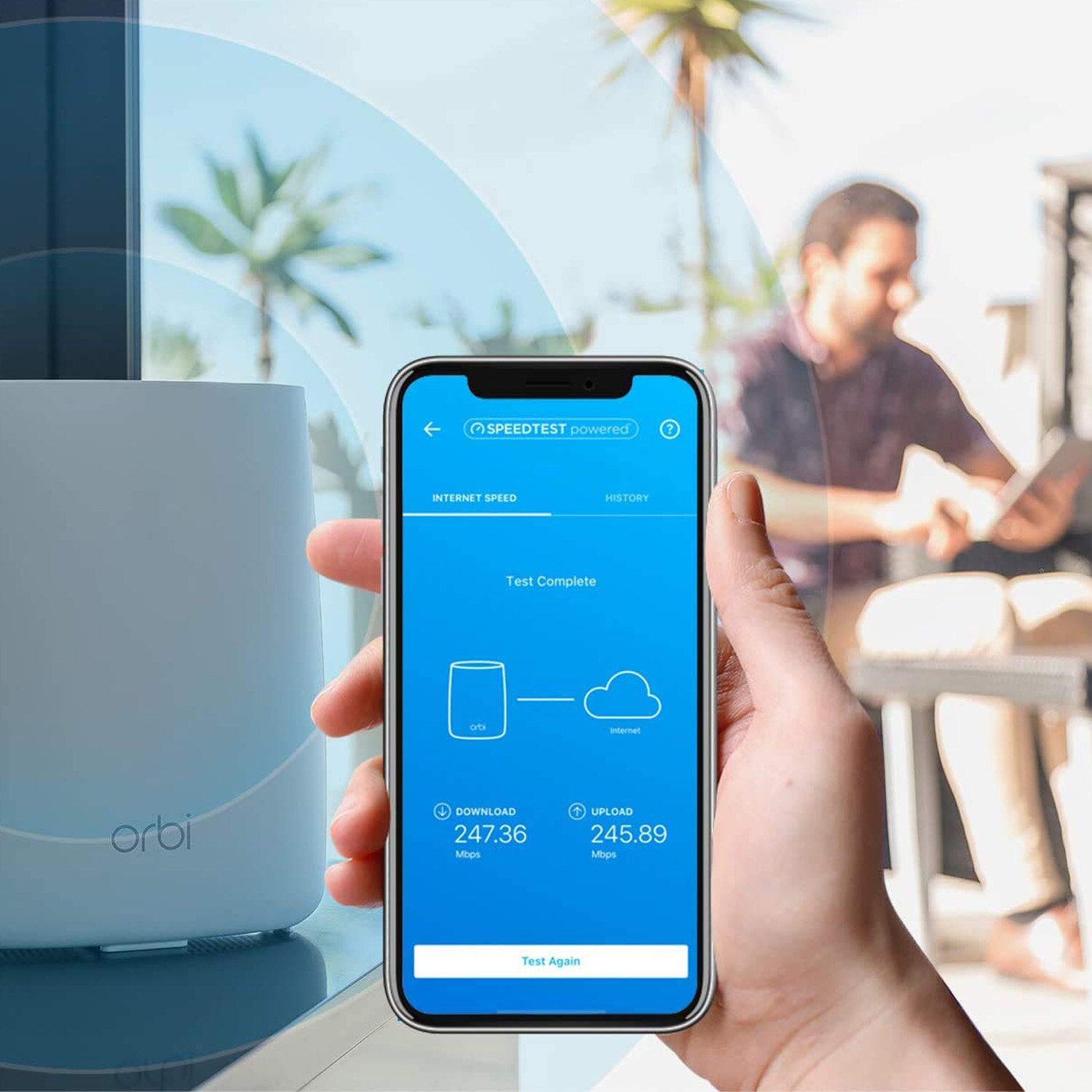 Sistem WiFi mesh Netgear Orbi RBK20, Tri-band, Gigabit, FastLane3 ...