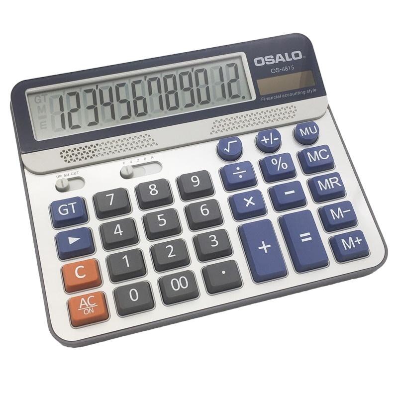 Calculator de birou, Sunmostar, Afisaj LCD cu 12 cifre, Plastic ...