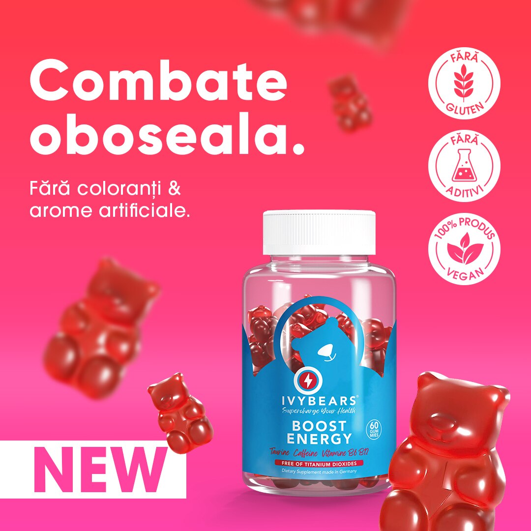 Supliment cu Vitamine pentru Energie IVY BEARS Boost Energy 150 g - eMAG.ro