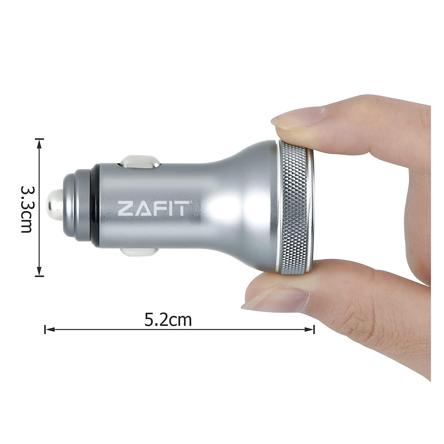 ZAFIT™ autós töltő, 66 W szupergyors töltés, 1 x Type C, 1 x USB 3.0 ...