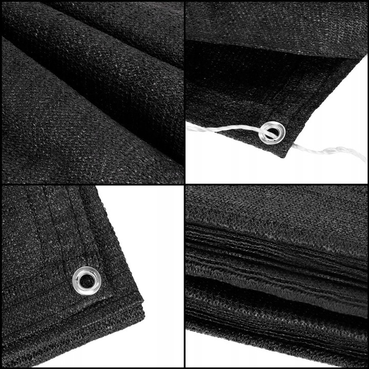 Paravan de balcon impermeabil poliester, 100x700cm, gri grafit - eMAG.ro