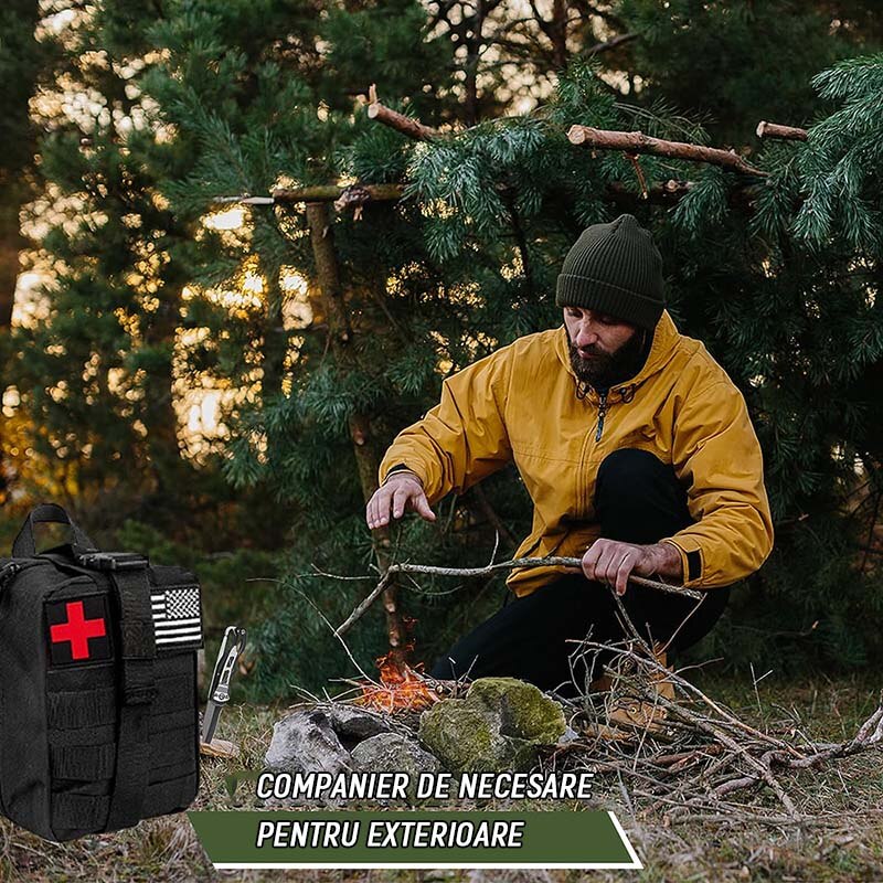 Kit de urgenta camping all-in-one, Vaxiuja, Incorporat o varietate de ...