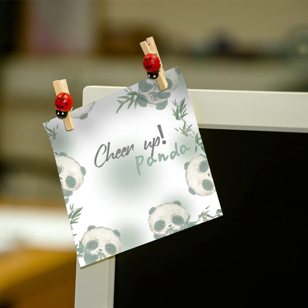 Notite lipicioase cu model panda, Sunmostar, 50 foi, 8x8cm, Alb/Verde ...