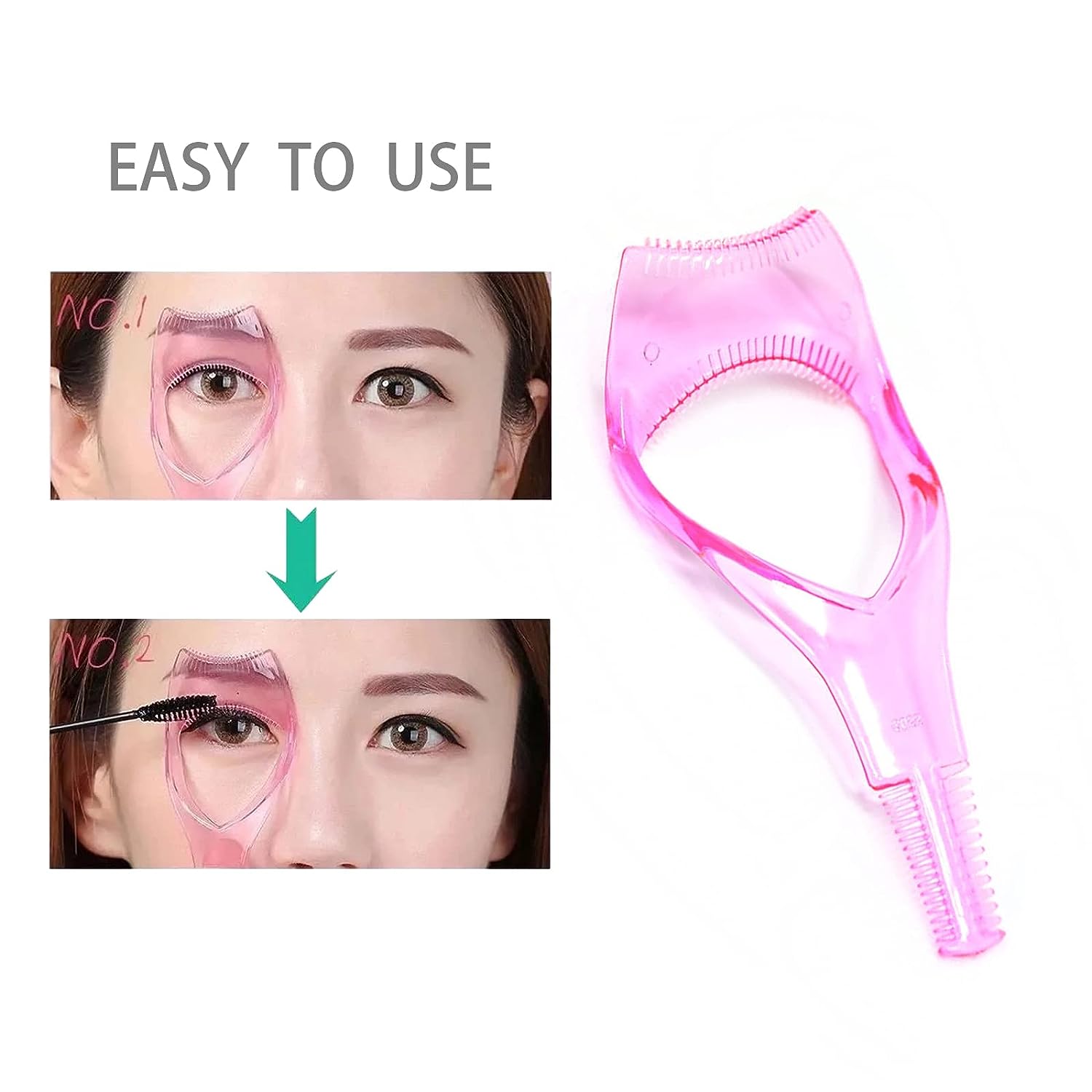 Pieptene pentru gene, Sunmostar, ghid 3 in 1 pentru aplicatorul de ...