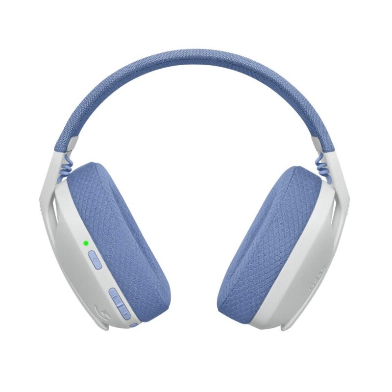 Casti gaming, Logitech, Cu fir, Microfon, Alb/Mov - eMAG.ro