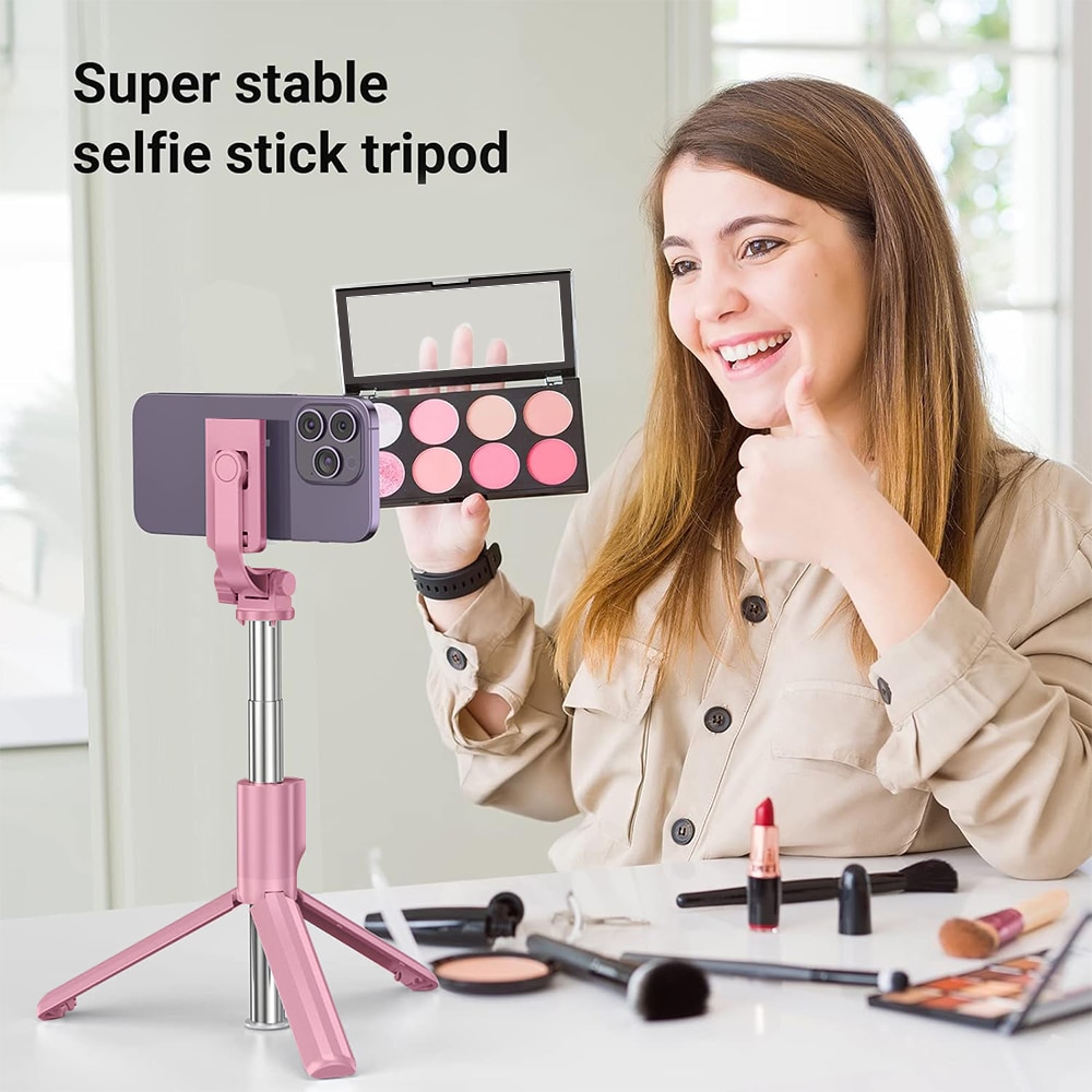 Selfie Stick, Ronyes® cu telecomanda si trepied, fara fir, Bluetooth ...