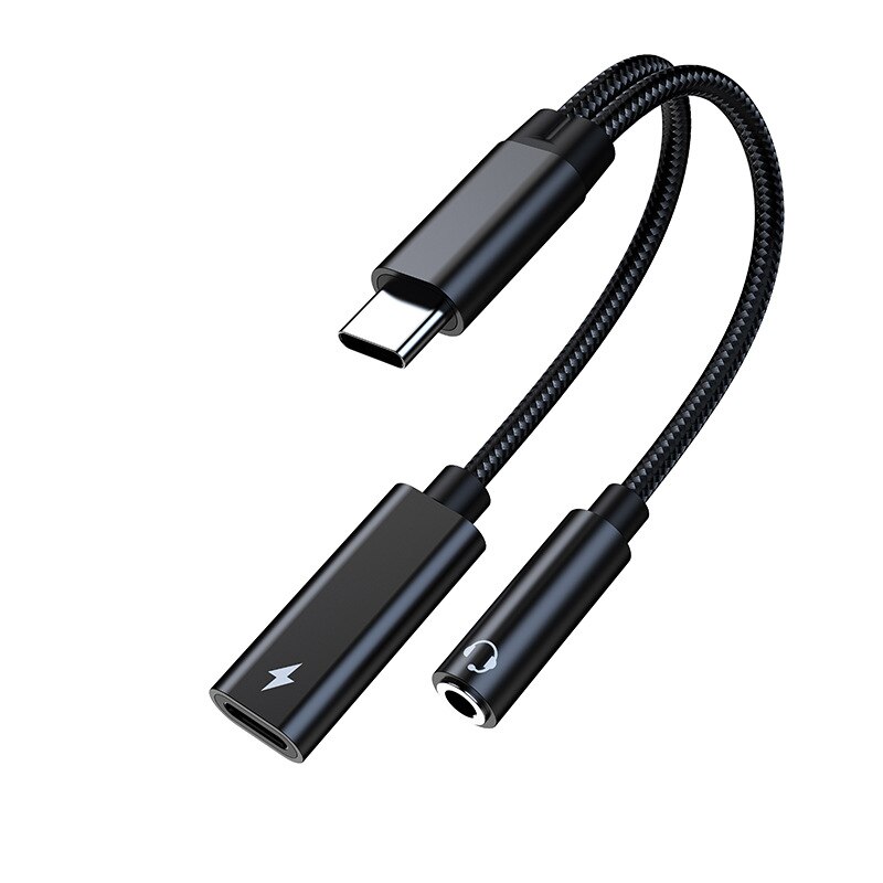 Adaptor pentru telefon mobil, JeiibrZui, USB-C/Jack 3.5mm, Negru - eMAG.ro