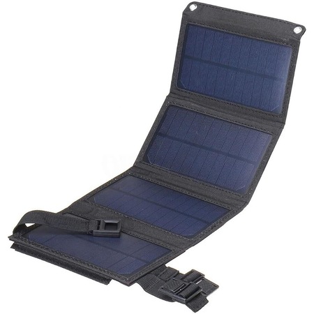 Incarcator solar portabilm Tovbmup, Pliabil, 20 W, 320g, Negru - eMAG.ro