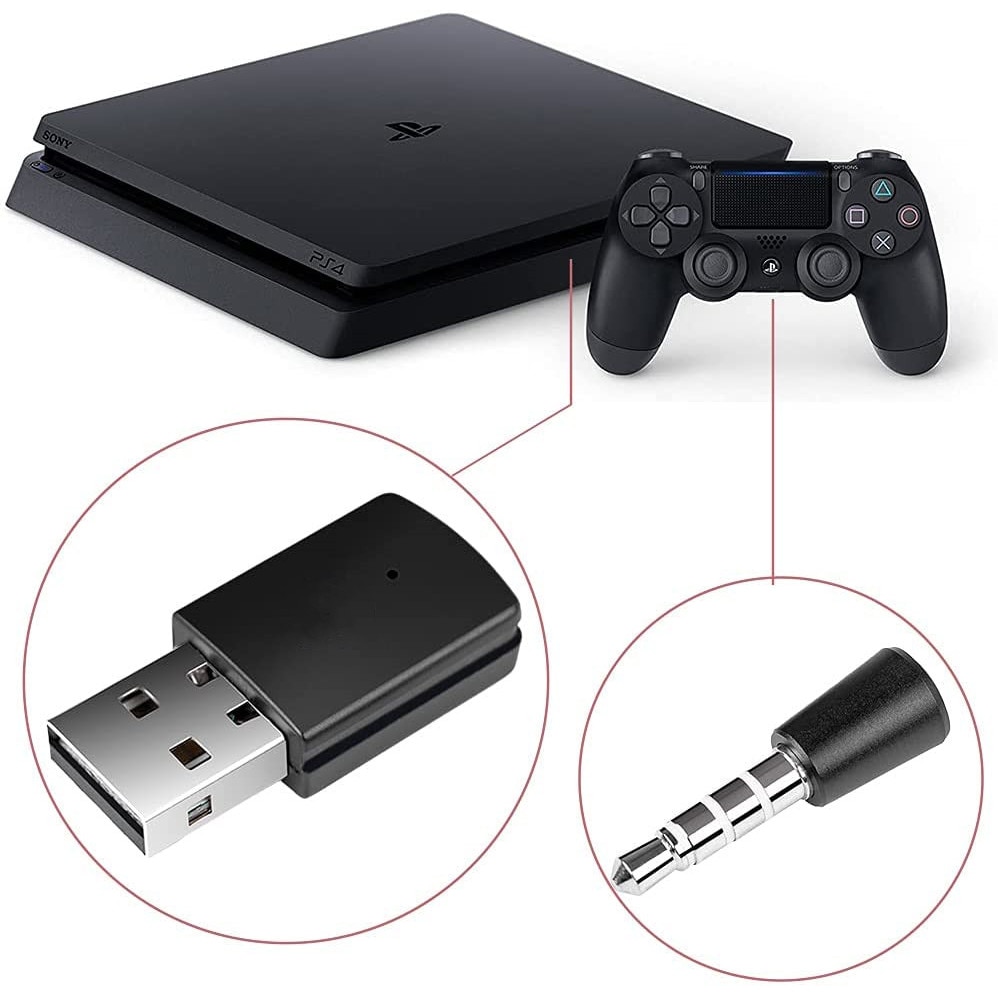 Adaptor Bluetooth Dongle USB 4.0, QttvbTna, PS4/PS5, Negru - eMAG.ro