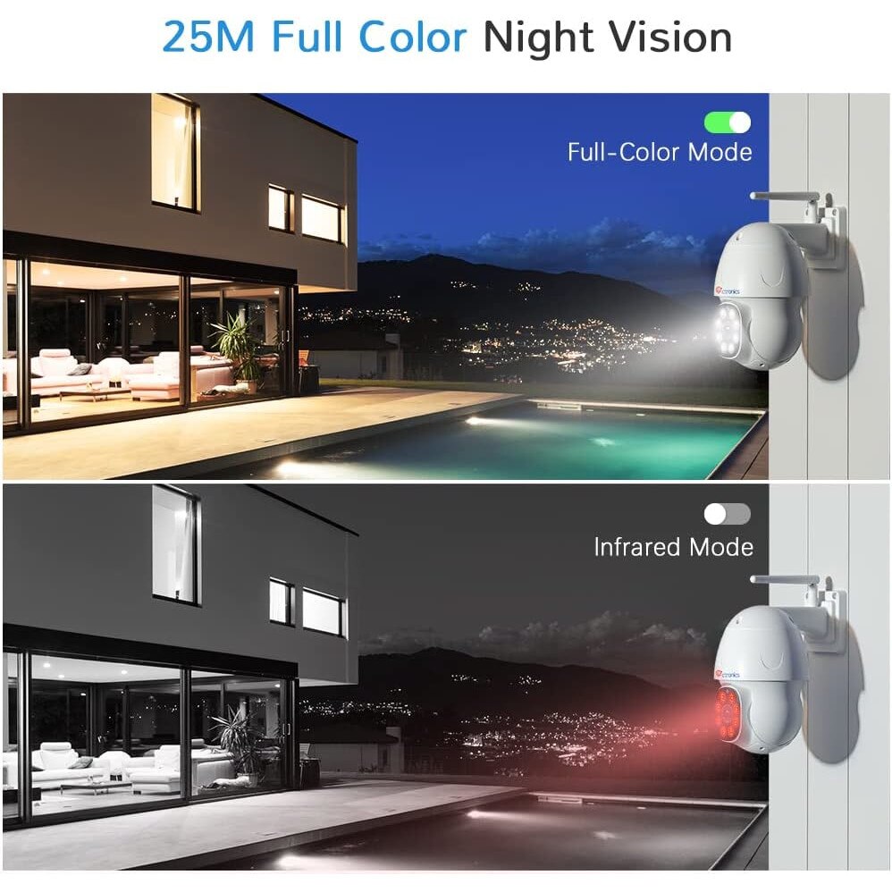 Camera de supraveghere wifi, 5 mpx, carcasa metalica, ip66, automatic ...