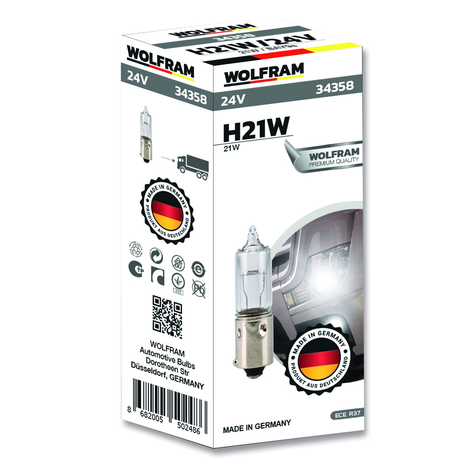 Bec 24v camion Halogen H21W BAY9s Wolfram - eMAG.ro