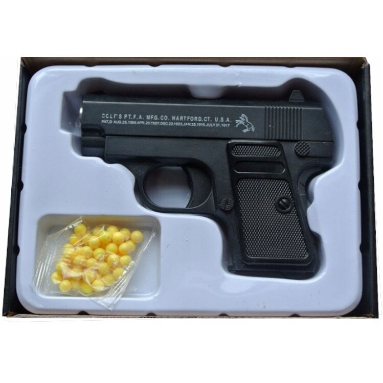 Pistol cu aer Colt C11, bile de 6 mm Bb, Metal, Negru - eMAG.ro