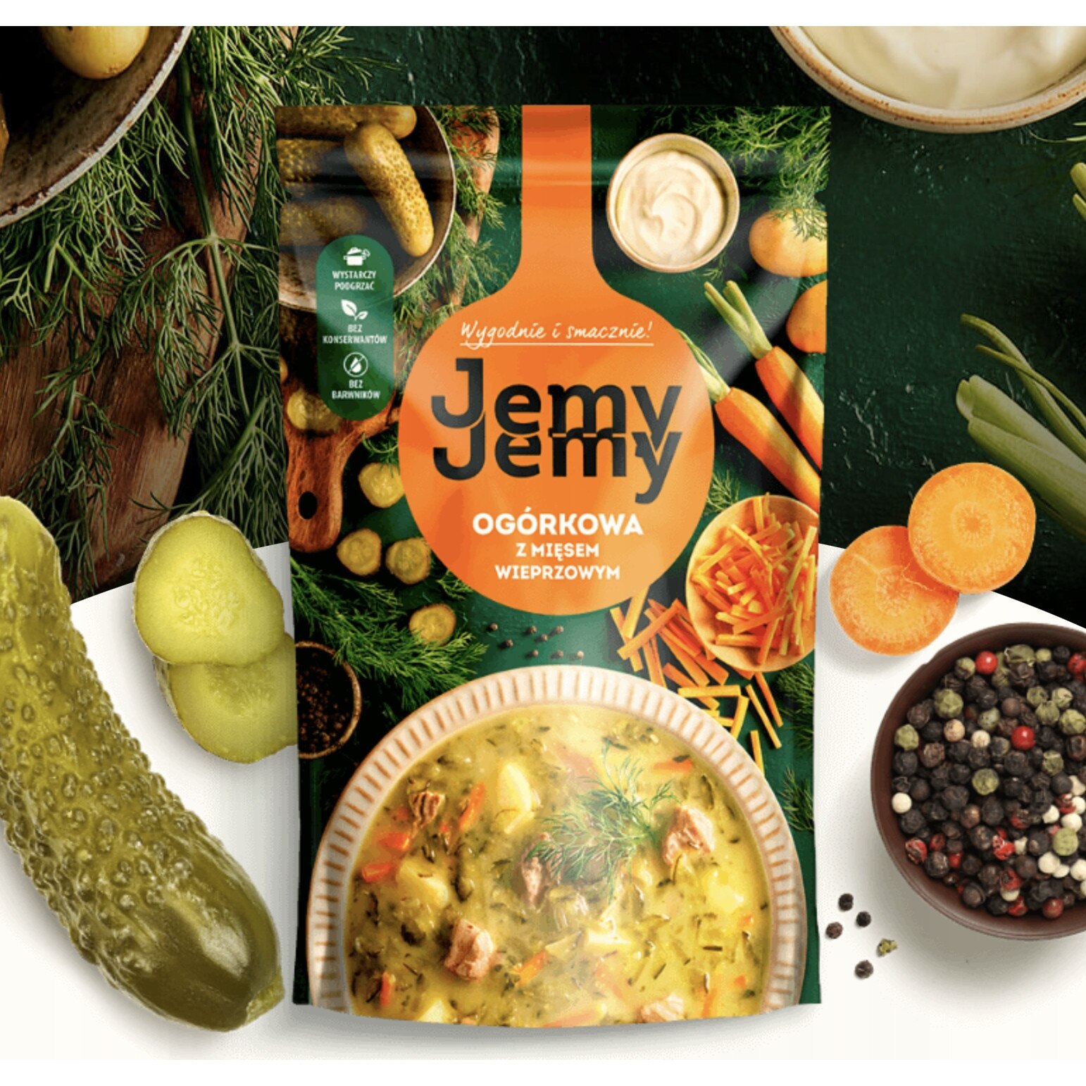 Supa de castraveti cu carne de porc, Profi, 450 g - eMAG.ro