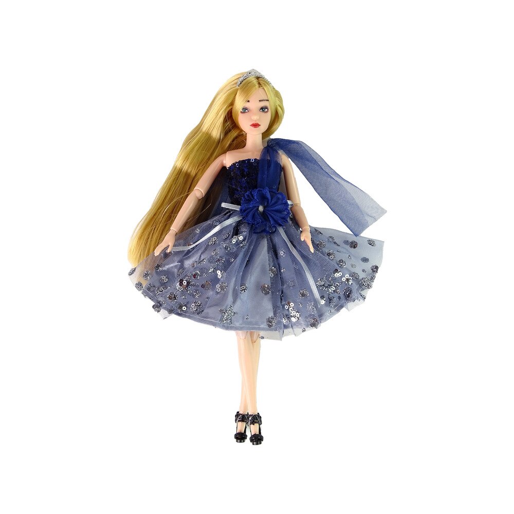 Papusa Emily 30 cm cu rochita eleganta, gentuta si catelus - eMAG.ro