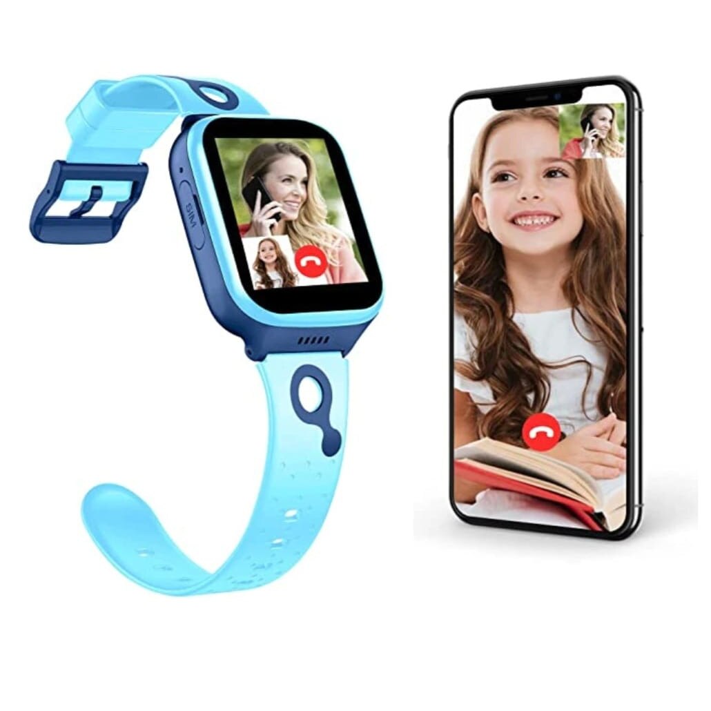 Ceas Smartwatch Copii, TechGS®, 4G, cu GPS, Monitorizare Spion, Buton ...
