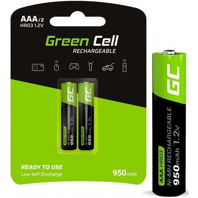 Set 2 baterii AAA, Green Cell, 950mAh - eMAG.ro