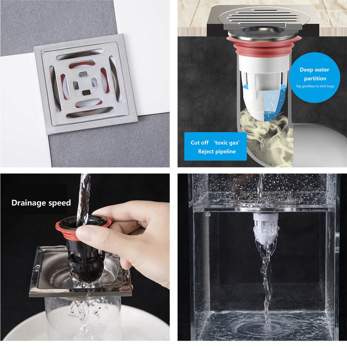 Set 2 sifoane, Silicon/Polipropilena, Alb/Negru - eMAG.ro