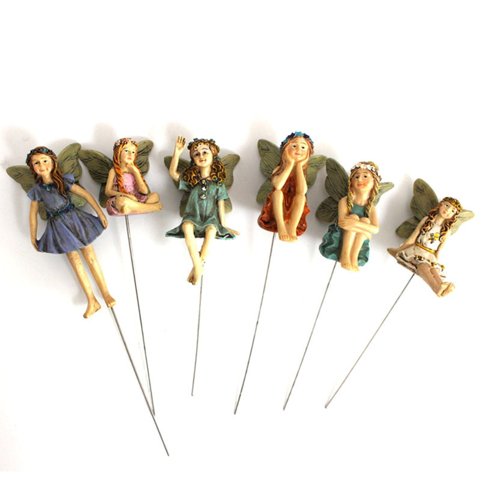 Set 6 figurine pentru gradina, Sunmostar, Rasina, Multicolor - eMAG.ro