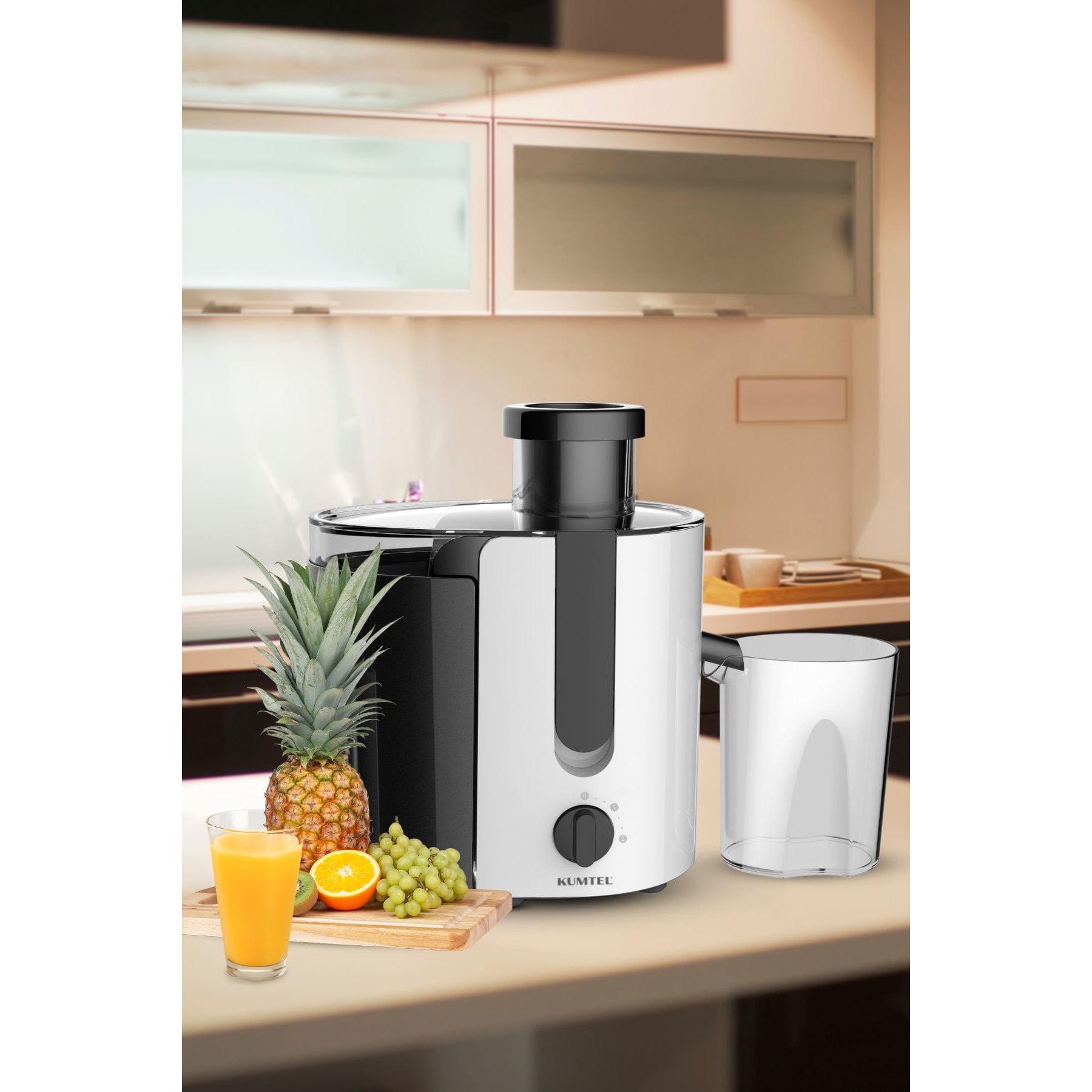Storcator de fructe Kumtel HJ-02,400 W, 500 ml, 2000 rpm, lame din inox ...