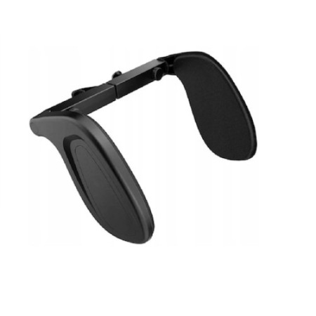 Perna auto tetiera, Mmgoqqt, Piele ecologica, 37.5x23x13.5 cm, Negru ...